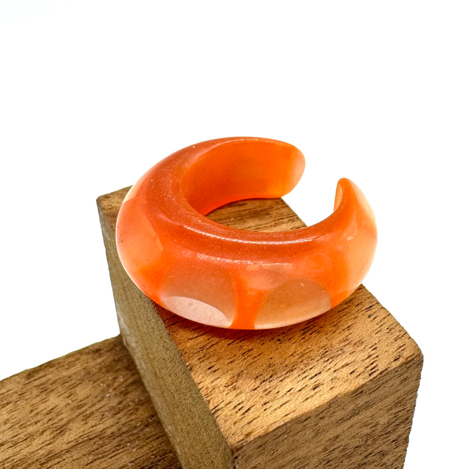 Cocktail Rings Made with Vintage Lucite Statement Jewelry – Leetie ...