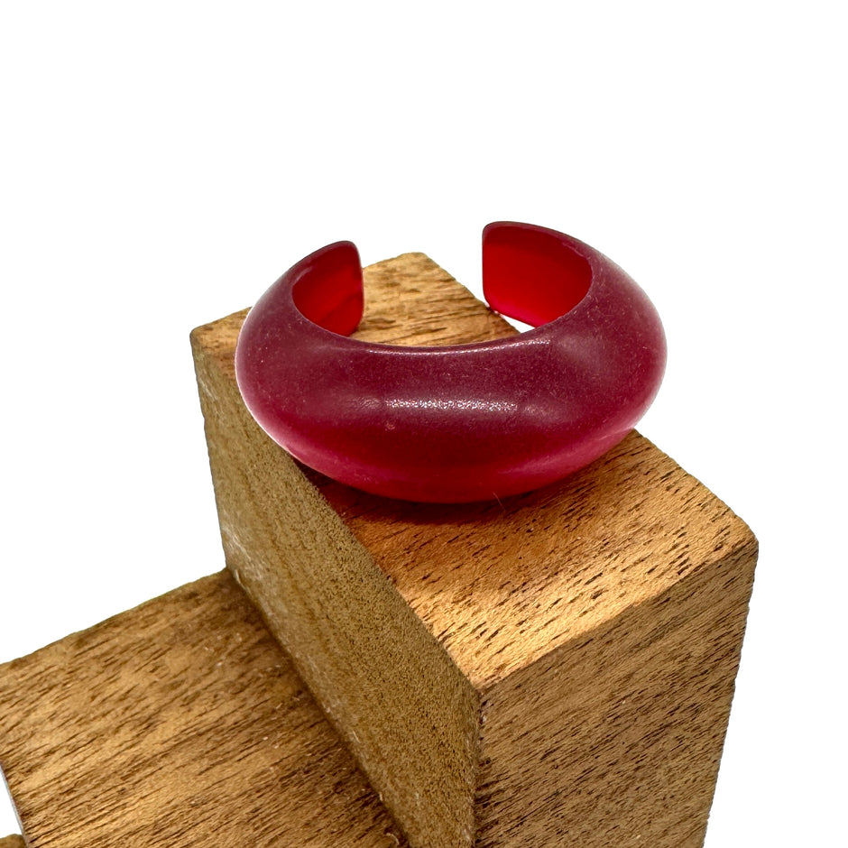 Cocktail Rings Made with Vintage Lucite Statement Jewelry – Leetie ...